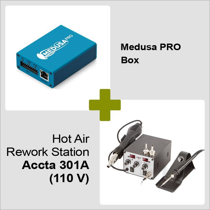 Medusa PRO Box + Hot Air Rework Station Accta 301A (110 V) - GsmServer